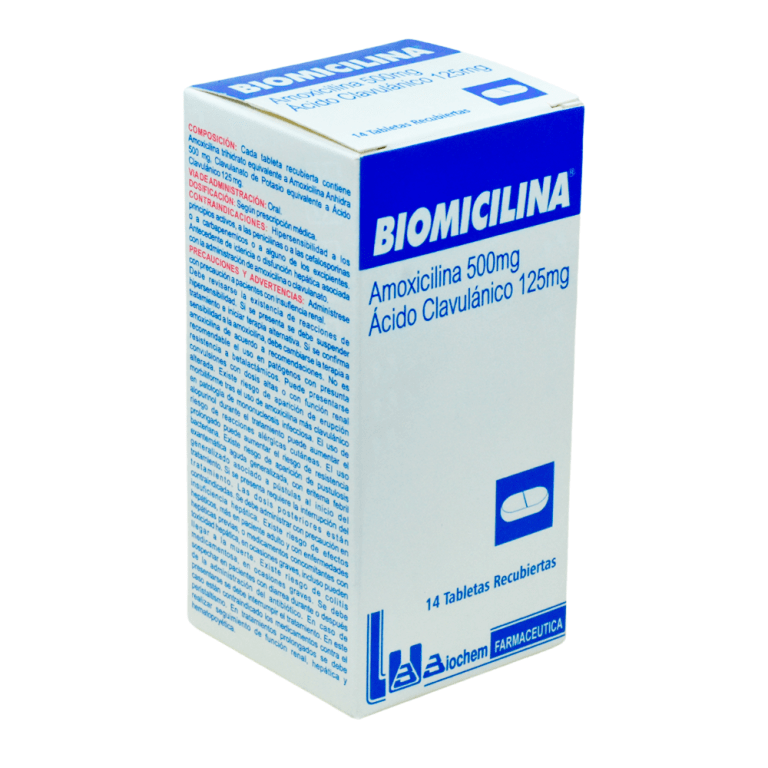 BIOMICILINA ® FRASCO X 14 TABLETAS RECUBIERTAS (REG. SANITARIO: INVIMA ...